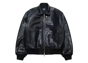 StÜssy Leather Flight Jacket