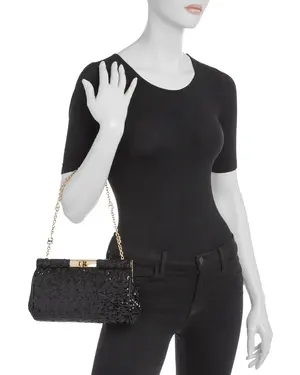 Dolce & Gabbana Marlene Embellished Medium Shoulder Bag