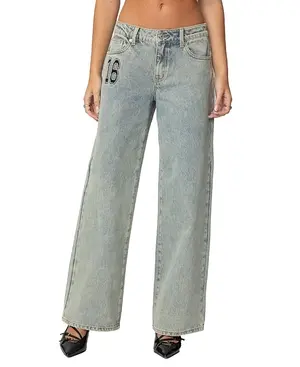 Edikted Acid Wash Jeans For Women