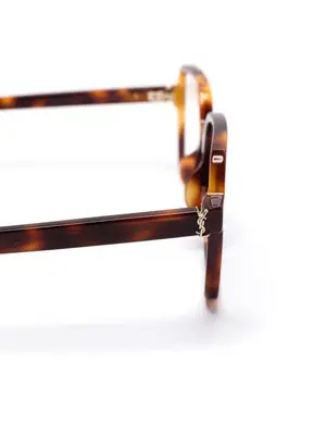 Saint Laurent Square-frame Glasses - Brown