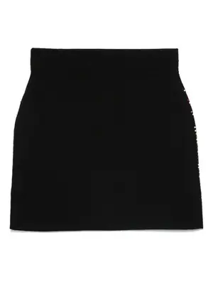 Sonia Rykiel Paris Rhinestone Striped Mini Skirt