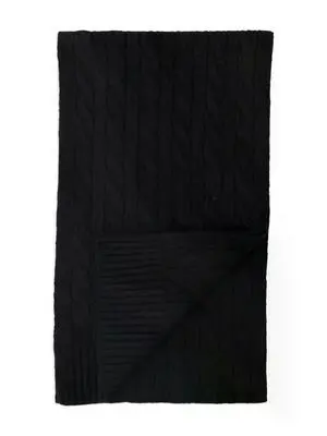 Polo Ralph Lauren Cable-knit Scarf - Black