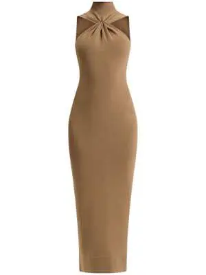 Ribbed Knit Maxi Gowns