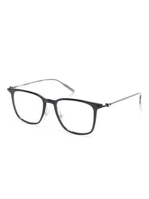 Montblanc Square-frame Eyeglasses - Black