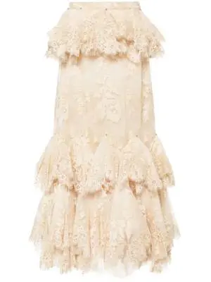 Zimmermann Eden Lace Handkerchief Skirt