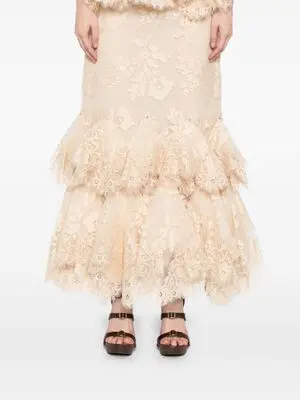 Zimmermann Eden Lace Handkerchief Skirt