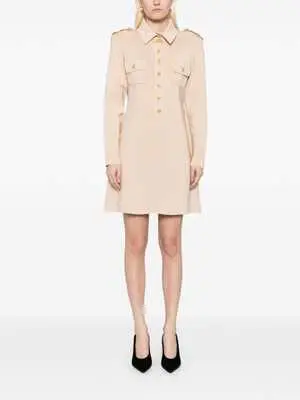 TOM FORD Ribbed Knit Mini Dress - Neutrals