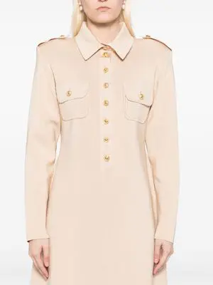 TOM FORD Ribbed Knit Mini Dress - Neutrals