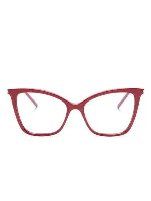 Saint Laurent Cat-eye Frame Glasses - Red