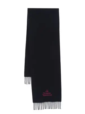 VIVIENNE WESTWOOD Embroidered Scarf Blue