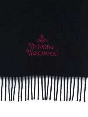 VIVIENNE WESTWOOD Embroidered Scarf - Blue