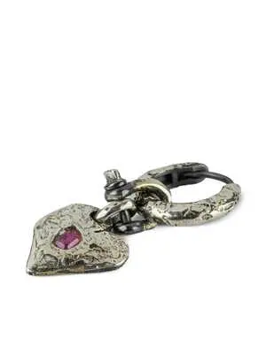 PARTS OF FOUR Jazz's Solid Heart Single Earring - Silver