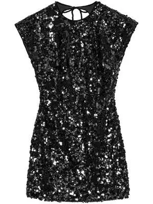 GANNI Sequin-embellished Mini Dress