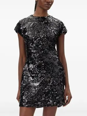 GANNI Sequin-embellished Mini Dress