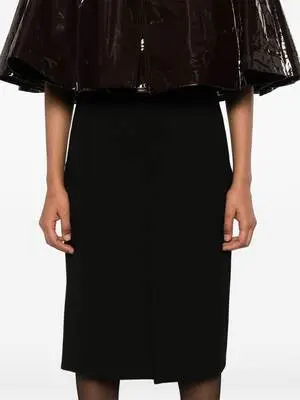 Gucci Wool Crepe Midi Skirt