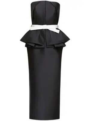 Dice Kayek Bow-detailing Midi Dress