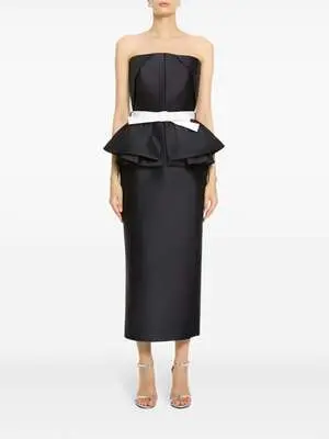 Dice Kayek Bow-detailing Midi Dress