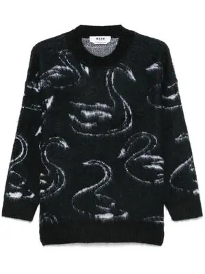 MSGM Patterned Jacquard Sweater