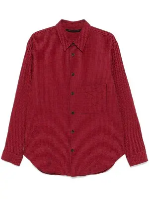 FORME D'EXPRESSION Dogtooth-pattern Shirt