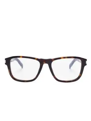 Saint Laurent Tortoiseshell Glasses - Brown