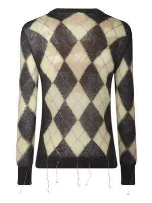 Marni Argyle V-neck Sweater