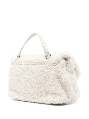 ZANELLATO Small Postina Shearling Tote Bag - White