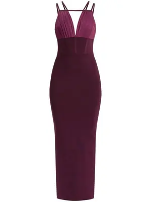 Herve Leger Sleeveless Midi Dress