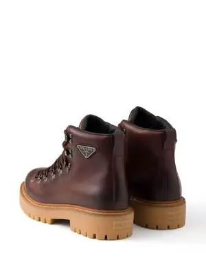 Prada Laced Leather Boots