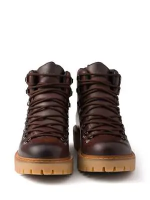 Prada Laced Leather Boots