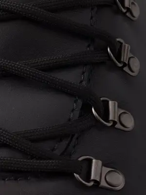 Prada Brixxen Leather Boots - Black