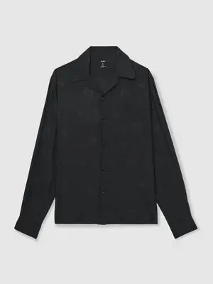 REISS Aperitif Cocktail-jacquard Faille Shirt