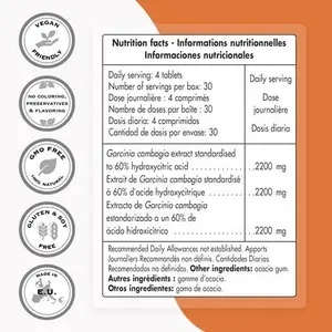 SUPERSMART Garcinia Cambogia 2200mg