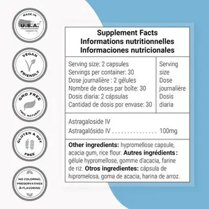 SUPERSMART 98% Astragaloside Iv 100mg