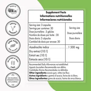 SUPERSMART Neem Extract 1500mg Per Day
