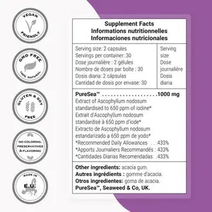 SUPERSMART Natural Iodine 1000mg