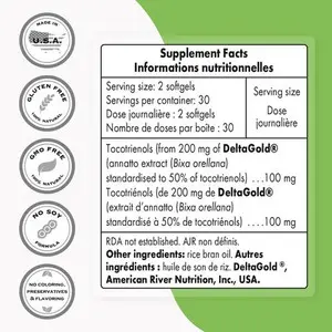 SUPERSMART Annatto Tocotrienols 100mg