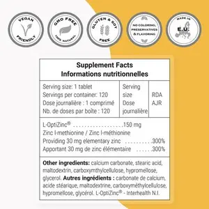 SUPERSMART L-optizinc 30mg Per Day
