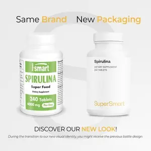 SUPERSMART Spirulina 4000mg Per Day