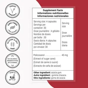 SUPERSMART Policosanol 40mg Per Day