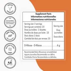SUPERSMART D-ribose Powder 6mg