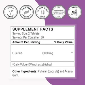 SUPERSMART L-serine Supplement 2000mg