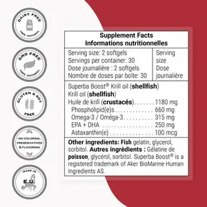 SUPERSMART Krill Oil Supplement 1180mg