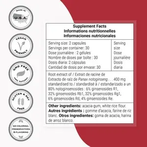 SUPERSMART Notoginseng 400mg Per Day
