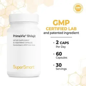 SUPERSMART Super Shilajit 500mg Per Day