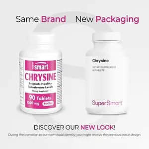 SUPERSMART Chrysin Supplement 1500mg