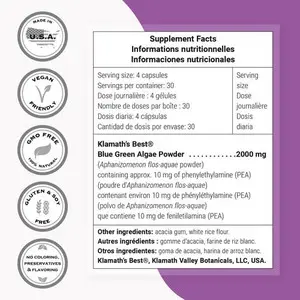 SUPERSMART Klamath Afa 1000 Mg Per Day