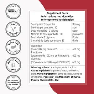 SUPERSMART Pantesin Pantethine 600mg