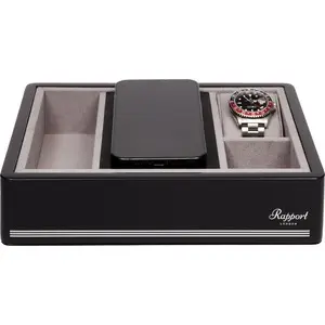 RAPPORT LONDON Formula Wireless Charging Tray - Black
