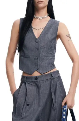 Desigual Bruselas Crop Vest