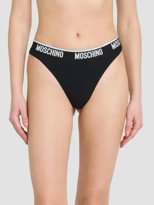 Moschino Log Banded Thong